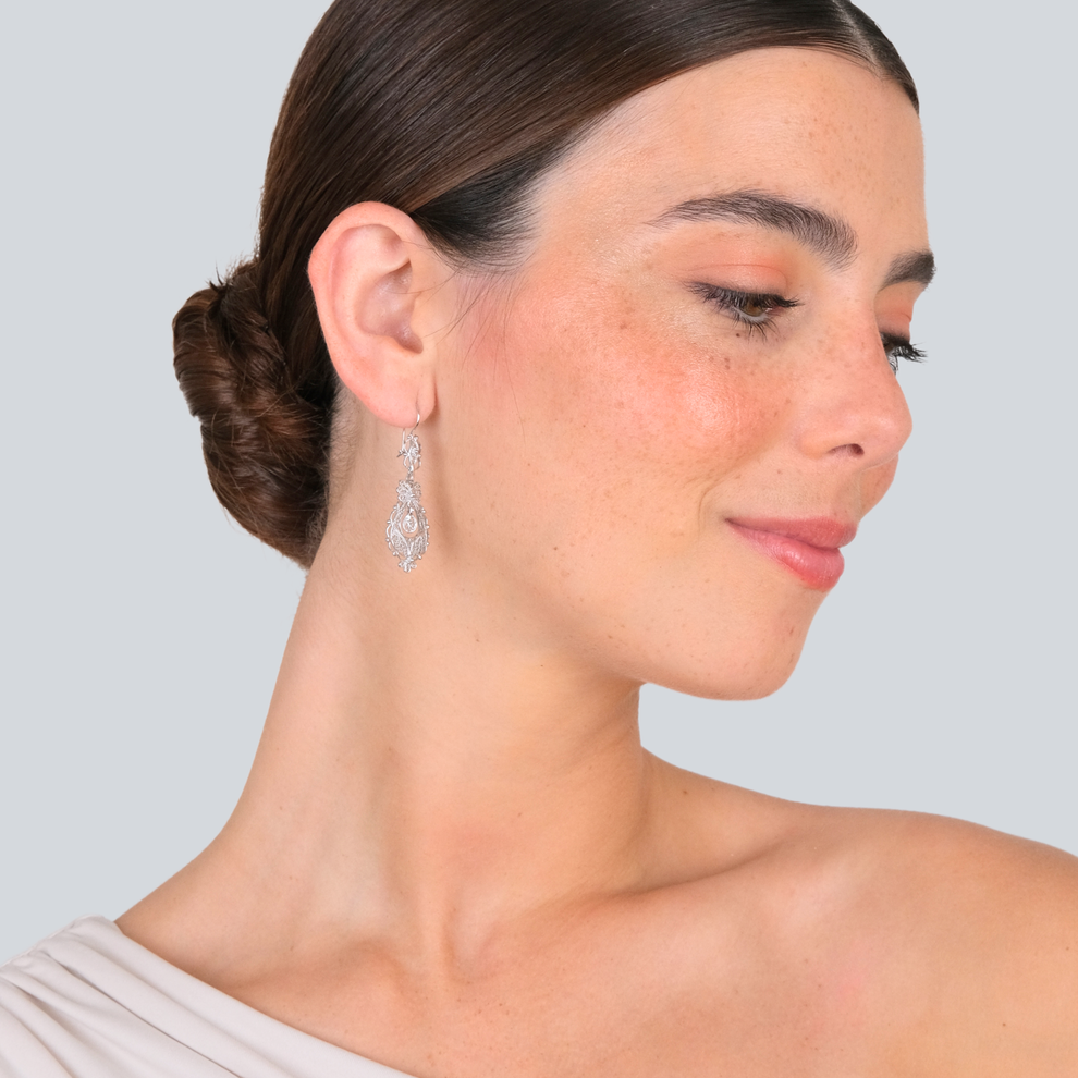 Pendientes Princesa de Plata – PORTUGAL JEWELS