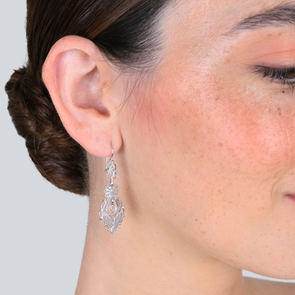 Pendientes Princesa de Plata – PORTUGAL JEWELS